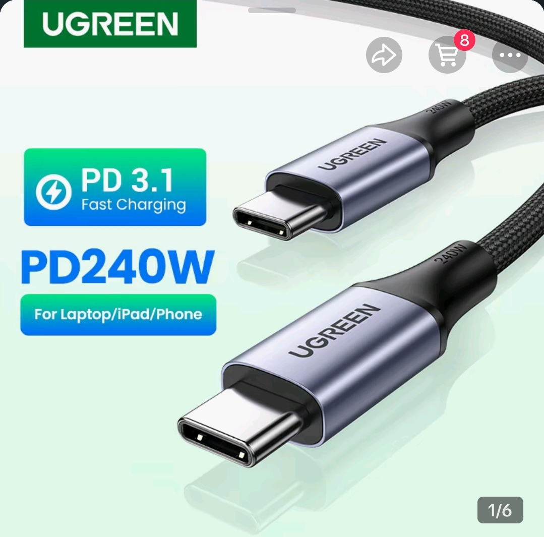 [163]💪 Ugreen 240W USB-C Fast Charging Cable Review - Adrian Video Image